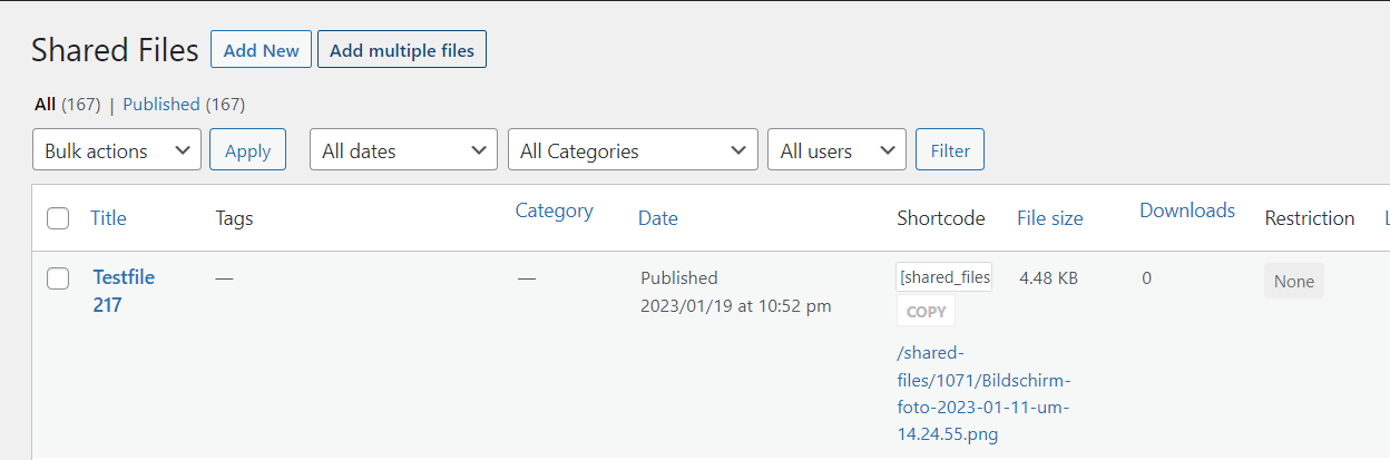 How to Add Downloadable Files in WordPress – Shared Files PRO
